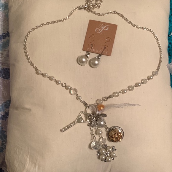 Plunder | Jewelry | Plunder Necklace And Earrings Set | Poshmark
